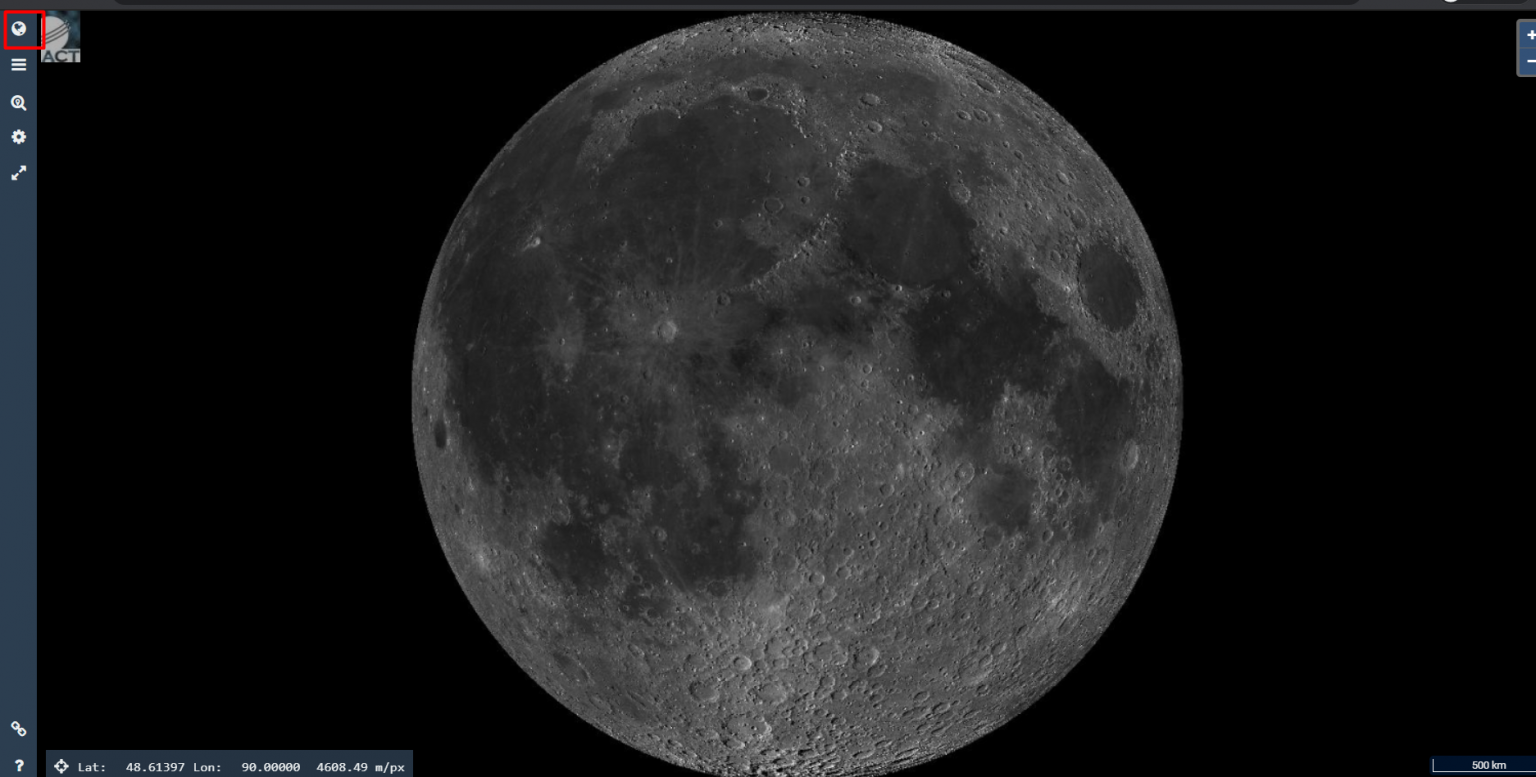 How to view NASA's Moon Map?
