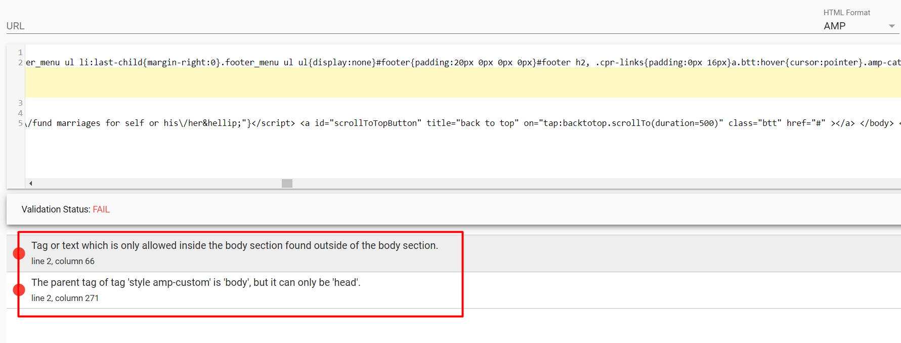 How to test an AMP page for errors – Ramanean.com